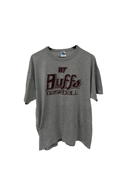 Vintage WT Buffs Baseball College Sports T-shirt Grey Large | The Vault